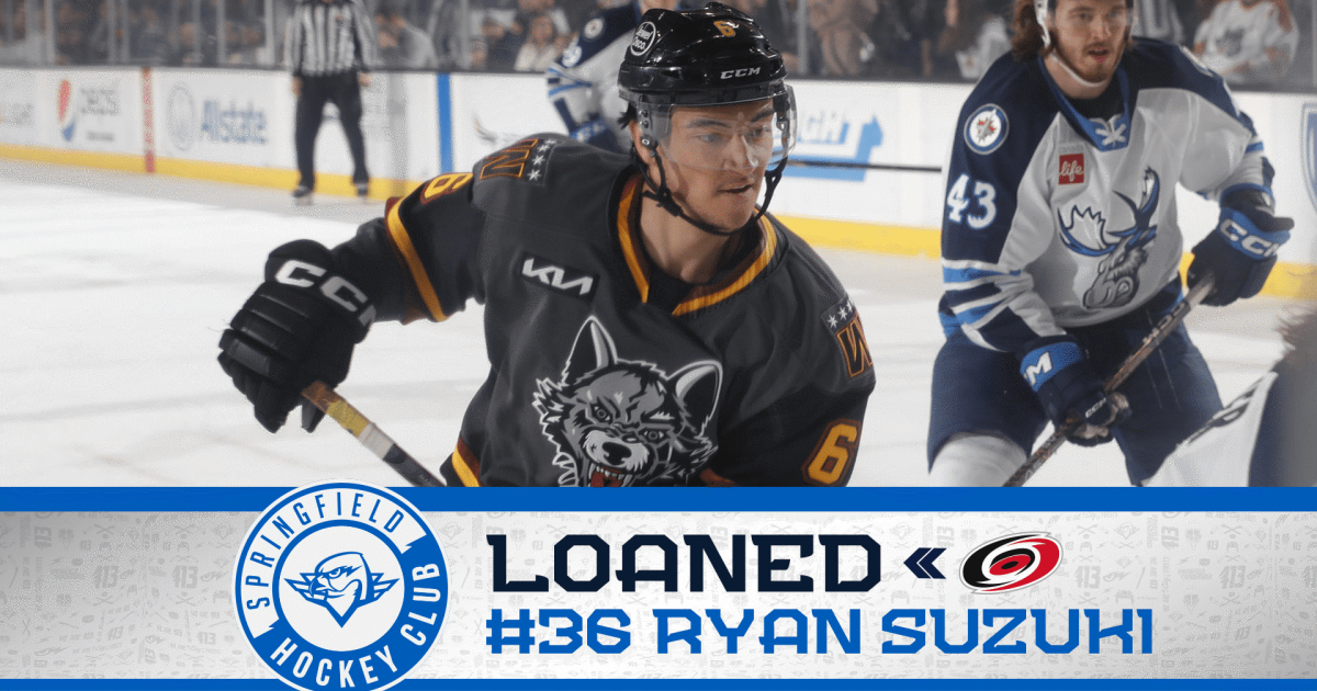 Springfield Thunderbirds | Hurricanes Assign F Ryan Suzuki to T-Birds