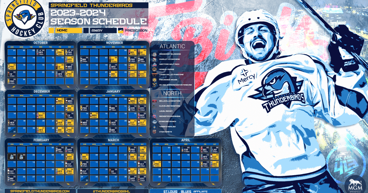Springfield Thunderbirds | T-Birds Unveil 2023-24 Regular Season…