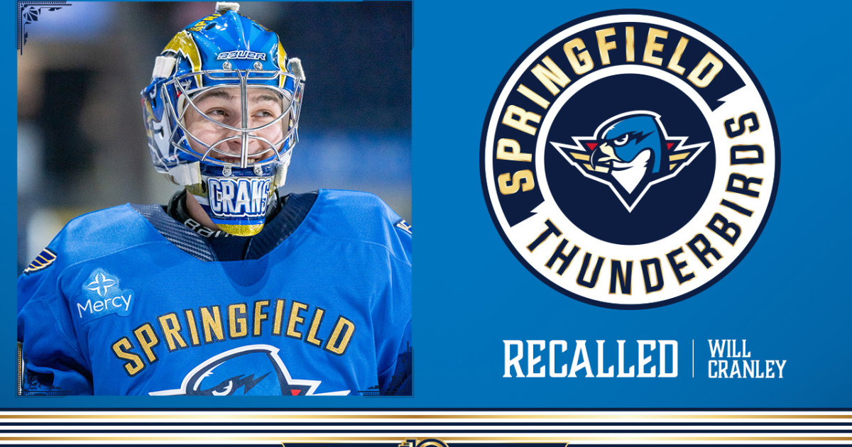 Springfield Thunderbirds | T-Birds Recall G Will Cranley from Florida…
