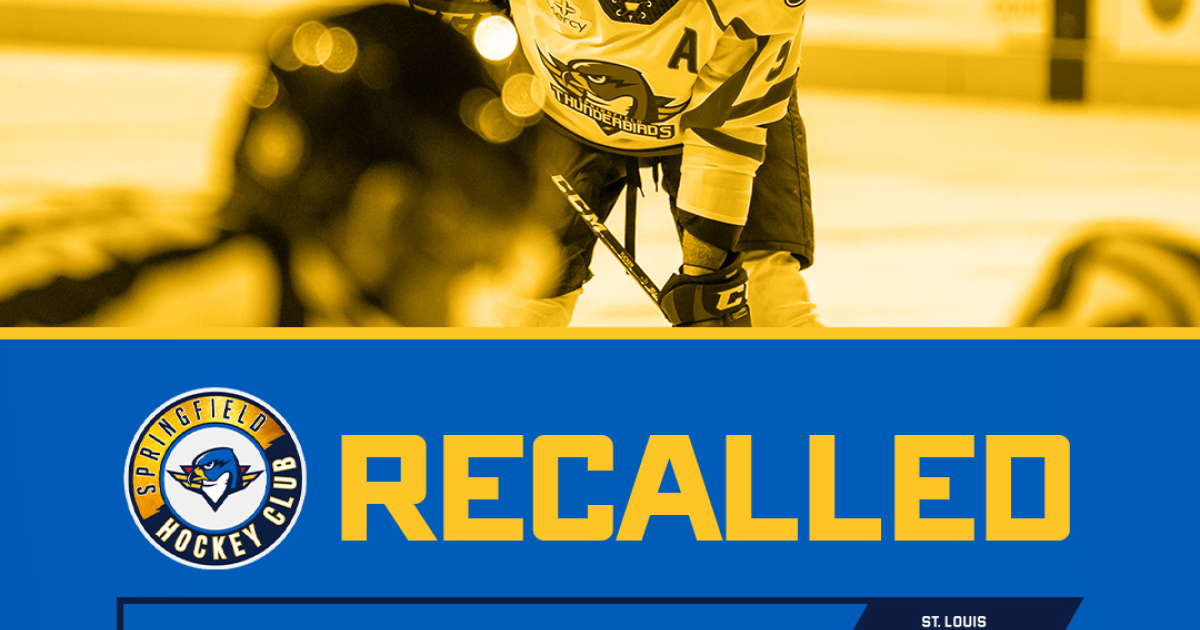 Springfield Thunderbirds | Tucker Recalled by Blues; Skinner Assigned…