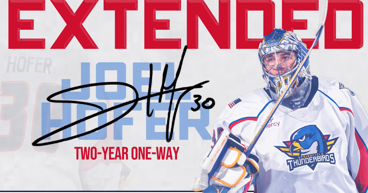 Springfield Thunderbirds | Blues Sign G Joel Hofer to Two-Year,…